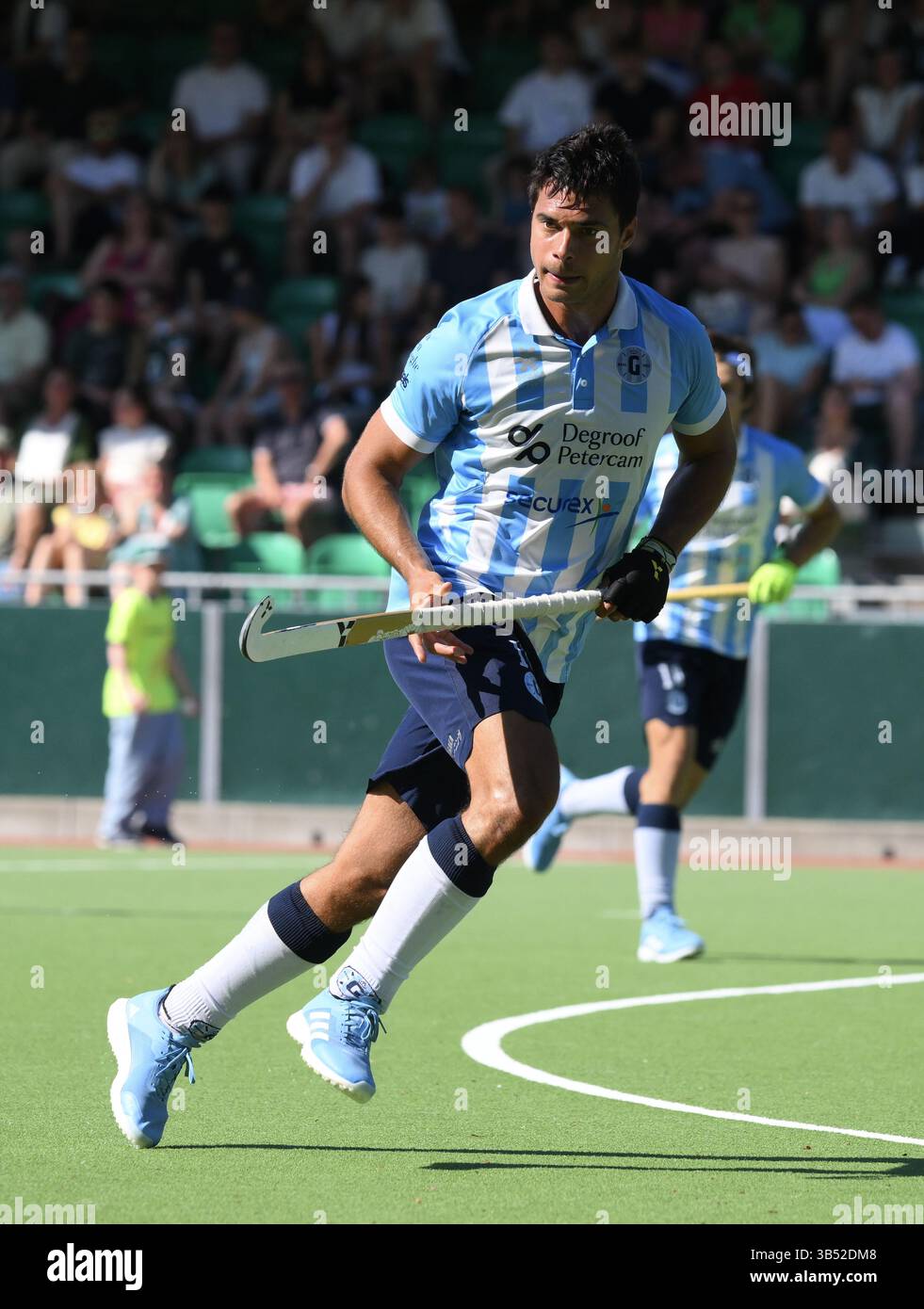 Waterloo, Belgium. 01st May, 2025. Gantoise's Alexander Hendrickx ...
