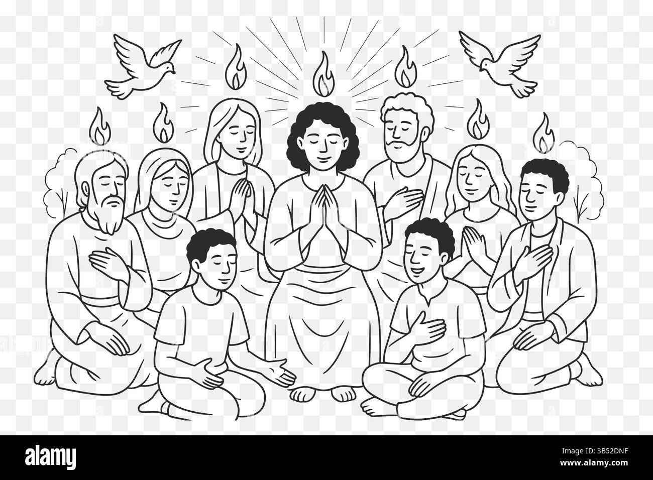 Holy spirit dove fire hi-res stock photography and images - Alamy