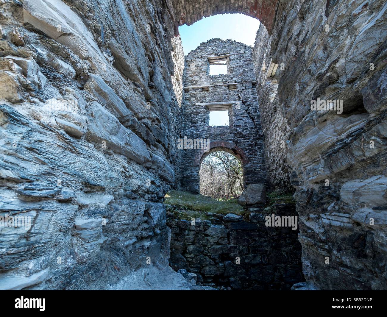 The image is of the abandoned Blue Hills tin mine at St Agnes in ...