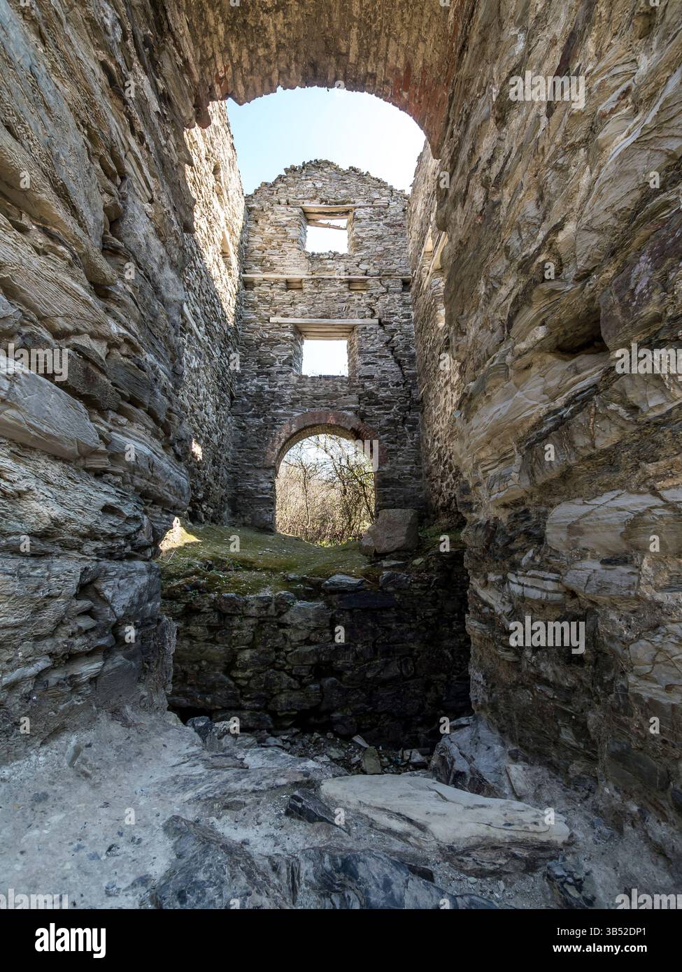 The image is of the abandoned Blue Hills tin mine at St Agnes in ...