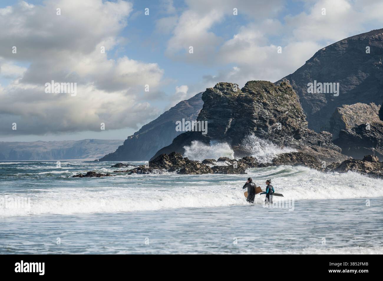The scenic image is of St Agnes Bay Trevaunance Cove in Cornwall favoured when the tide is right ...