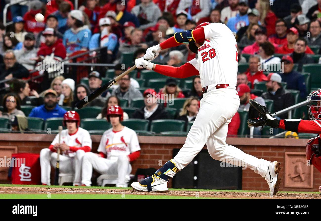 ST. LOUIS, MO -APRIL 01: St. Louis Cardinals third baseman Nolan ...