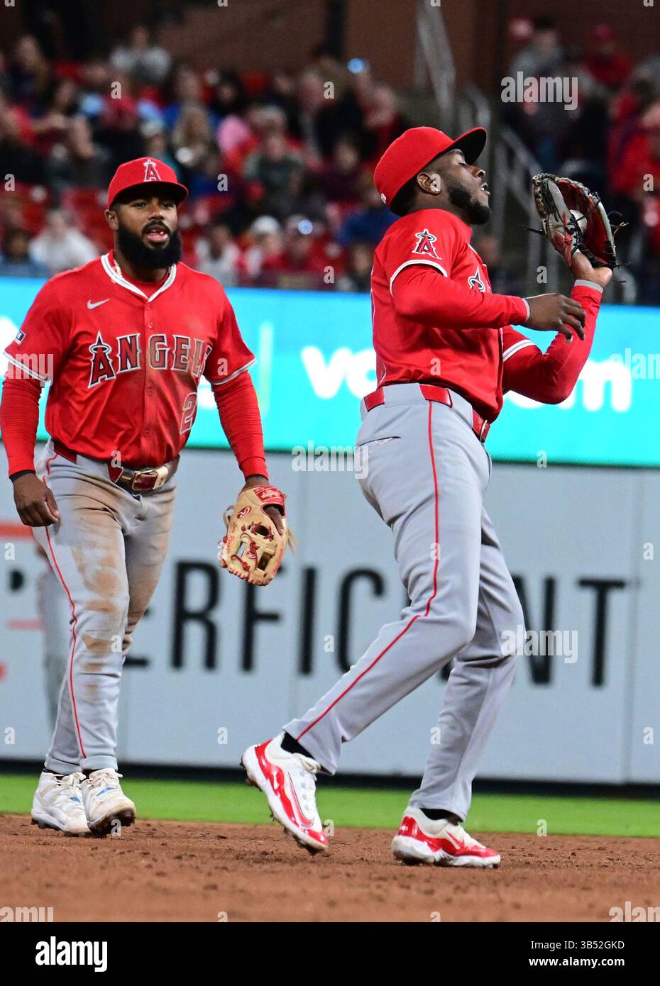 ST. LOUIS, MO -APRIL 01: Los Angeles Angels shortstop Tim Anderson (77 ...