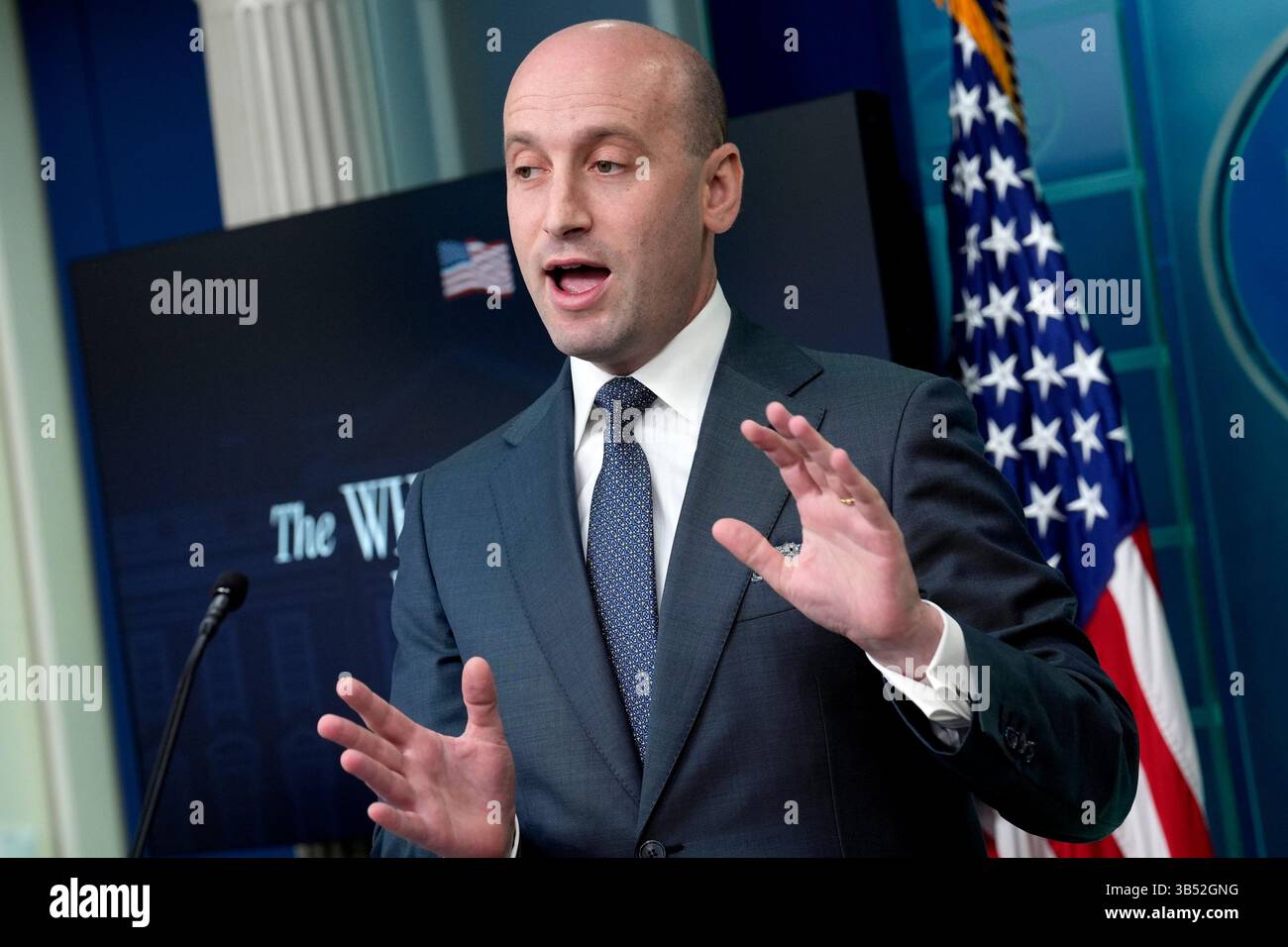 Stephen miller 2025 press hi-res stock photography and images - Alamy