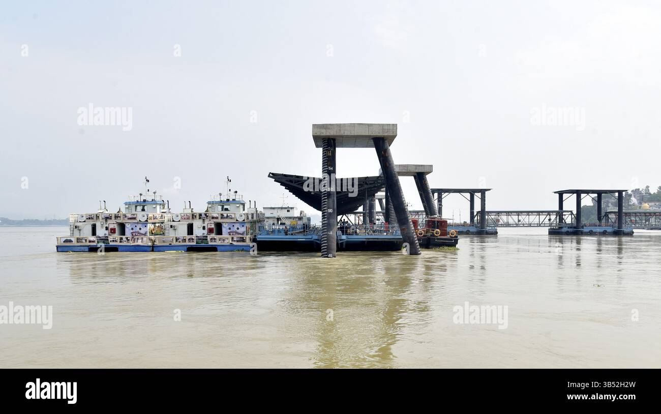 Guwahati, Guwahati, India. 30th Apr, 2025. A view of India first ferry ...