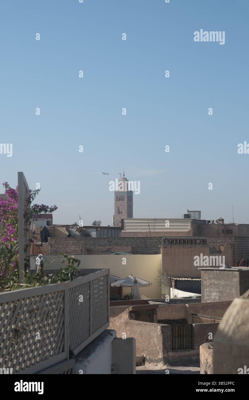 28 DEC 2024 - Marrakesh, Morocco - A view across the rooftops of ...