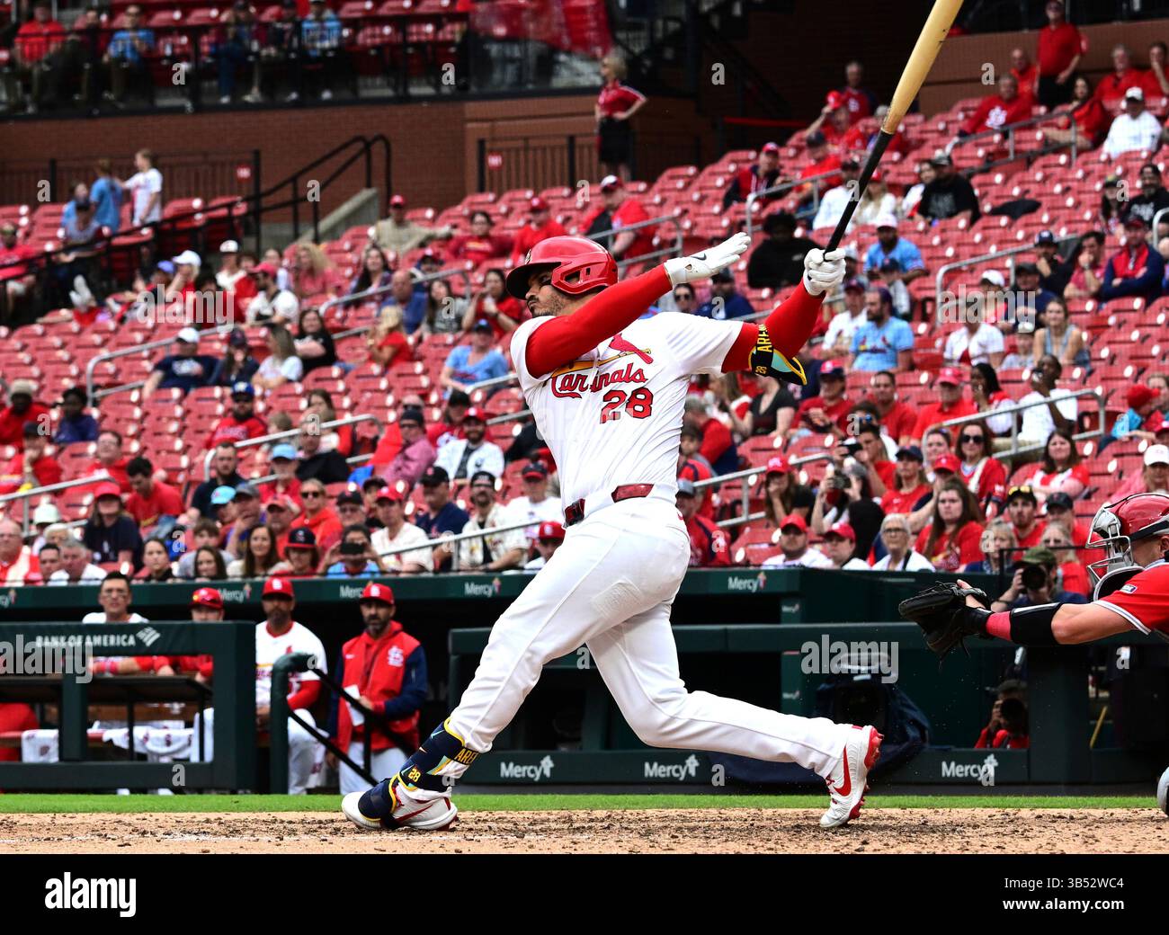 ST. LOUIS, MO -APRIL 02: St. Louis Cardinals third baseman Nolan ...