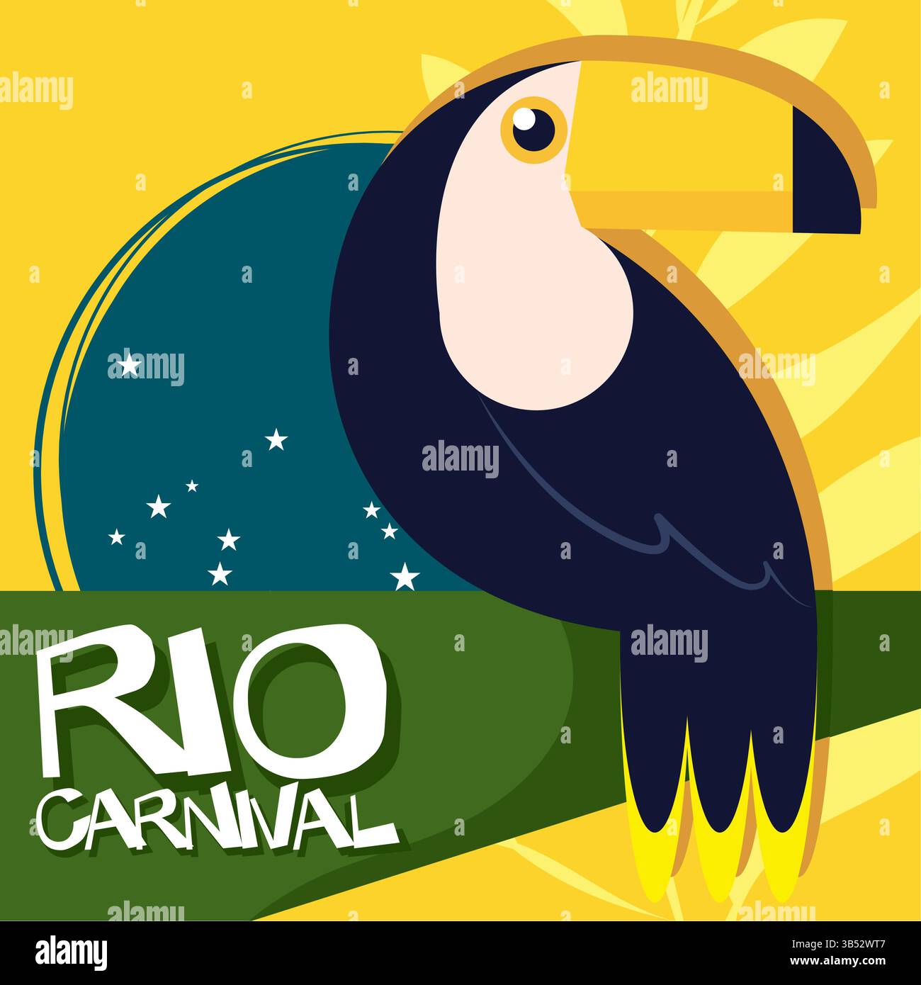 Rio carnival toucan bird. Vector illustration Stock Vector Image & Art ...