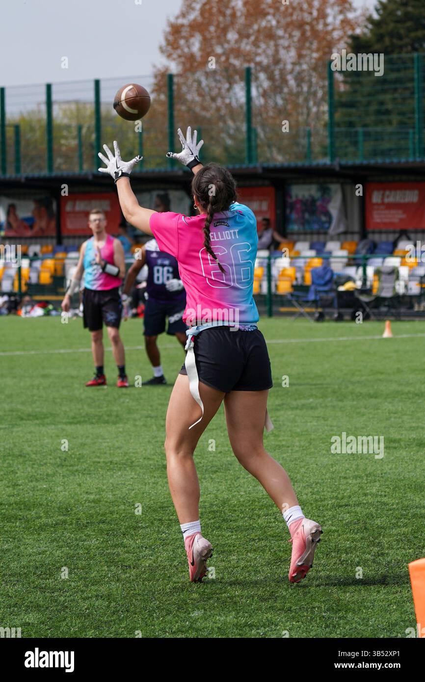 Flag Football, British Southern Premiership, Cardiff Stock Photo - Alamy
