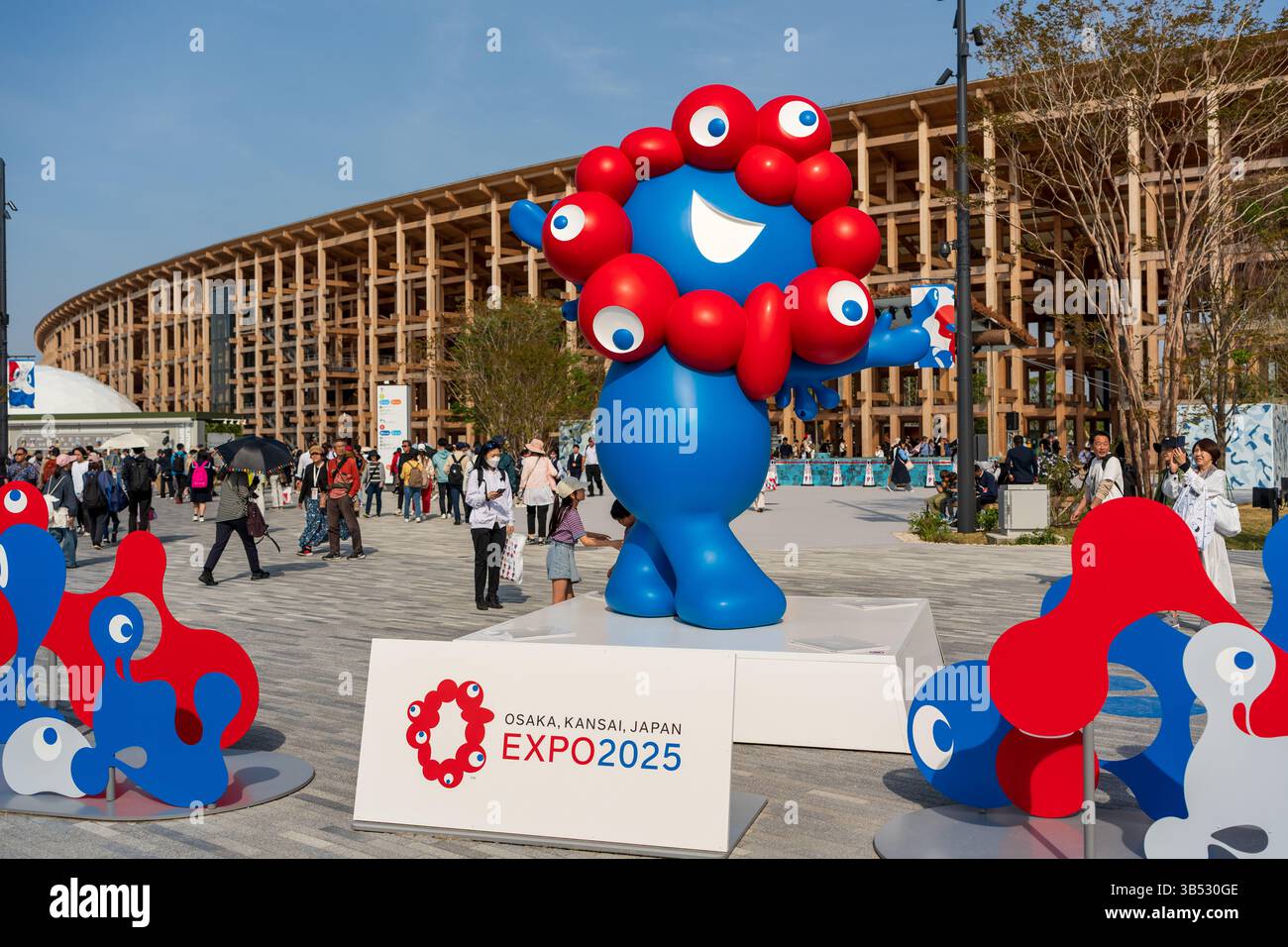 Osaka, Japan - April 30 2025 : MYAKU-MYAKU, the official mascot of Expo ...