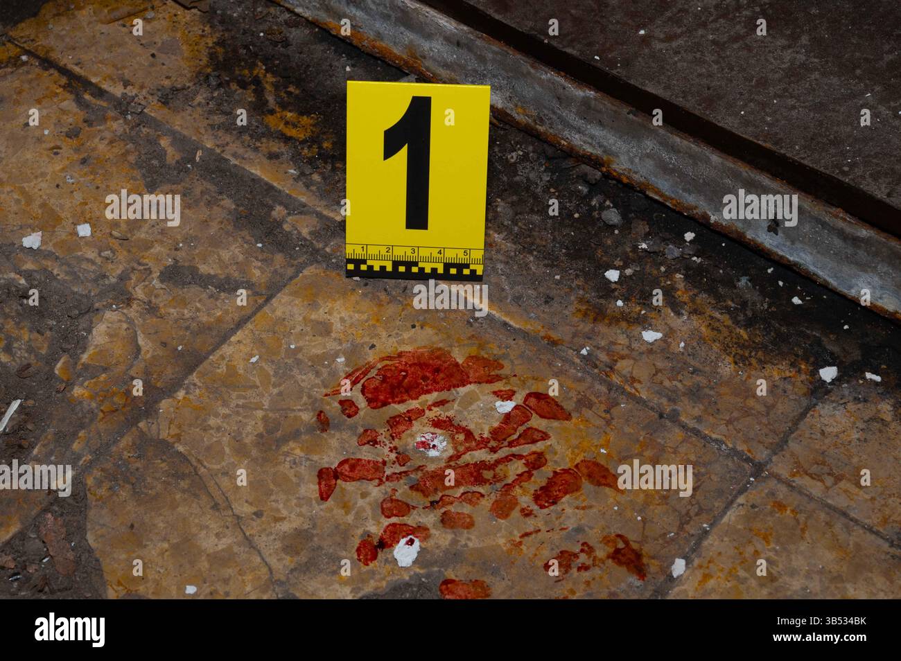 Bloody boot print on hi-res stock photography and images - Alamy