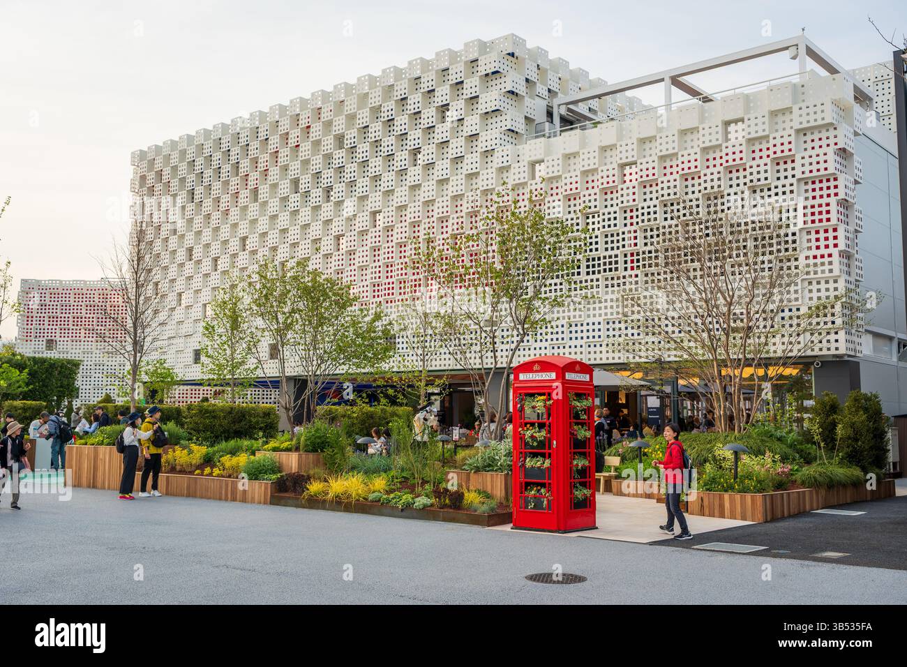 Osaka, Japan - April 30 2025 : The UK Pavilion, inspired by building ...