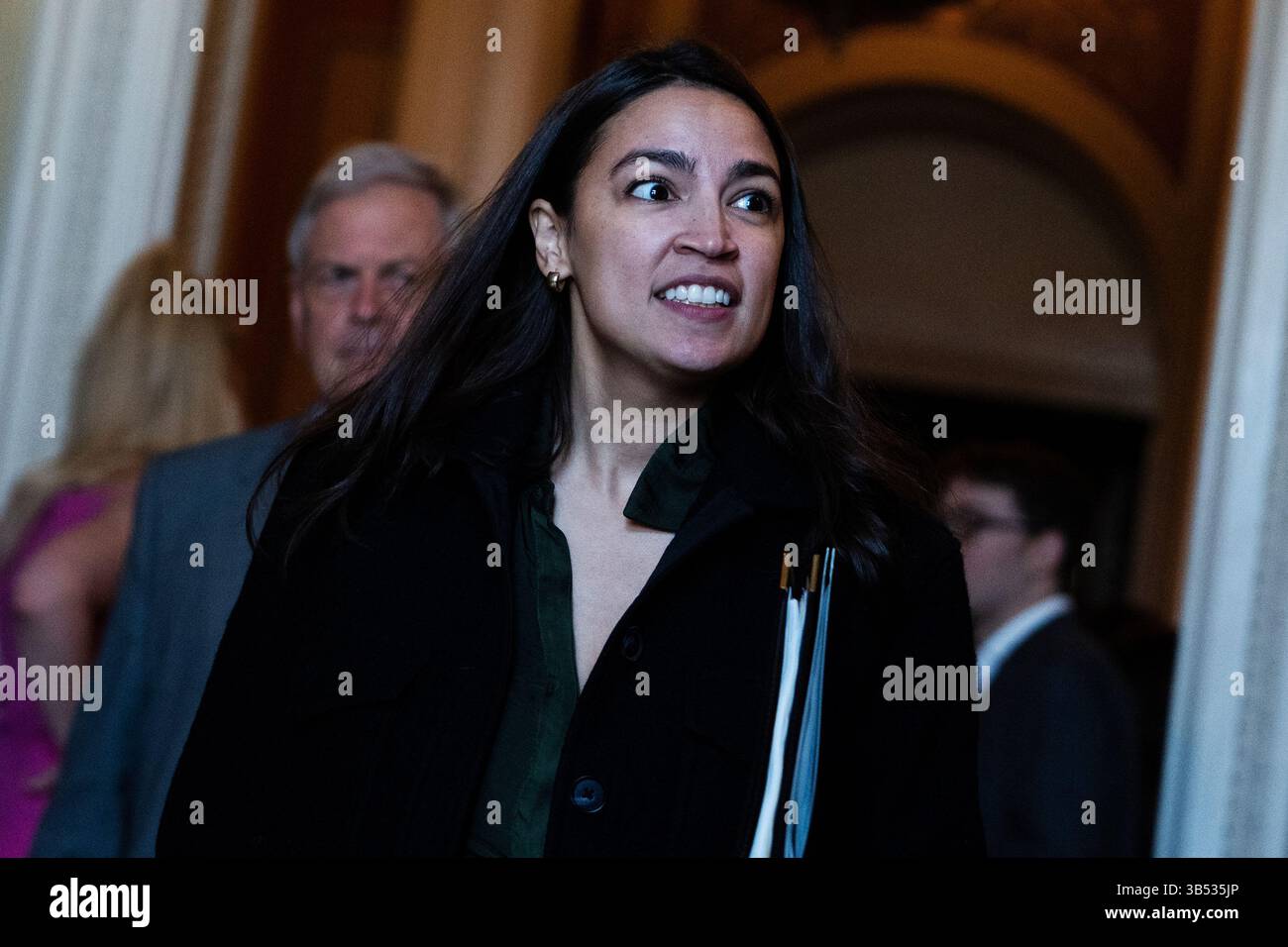 UNITED STATES - MAY 1: Rep. Alexandria Ocasio-Cortez, D-N.Y., leaves ...