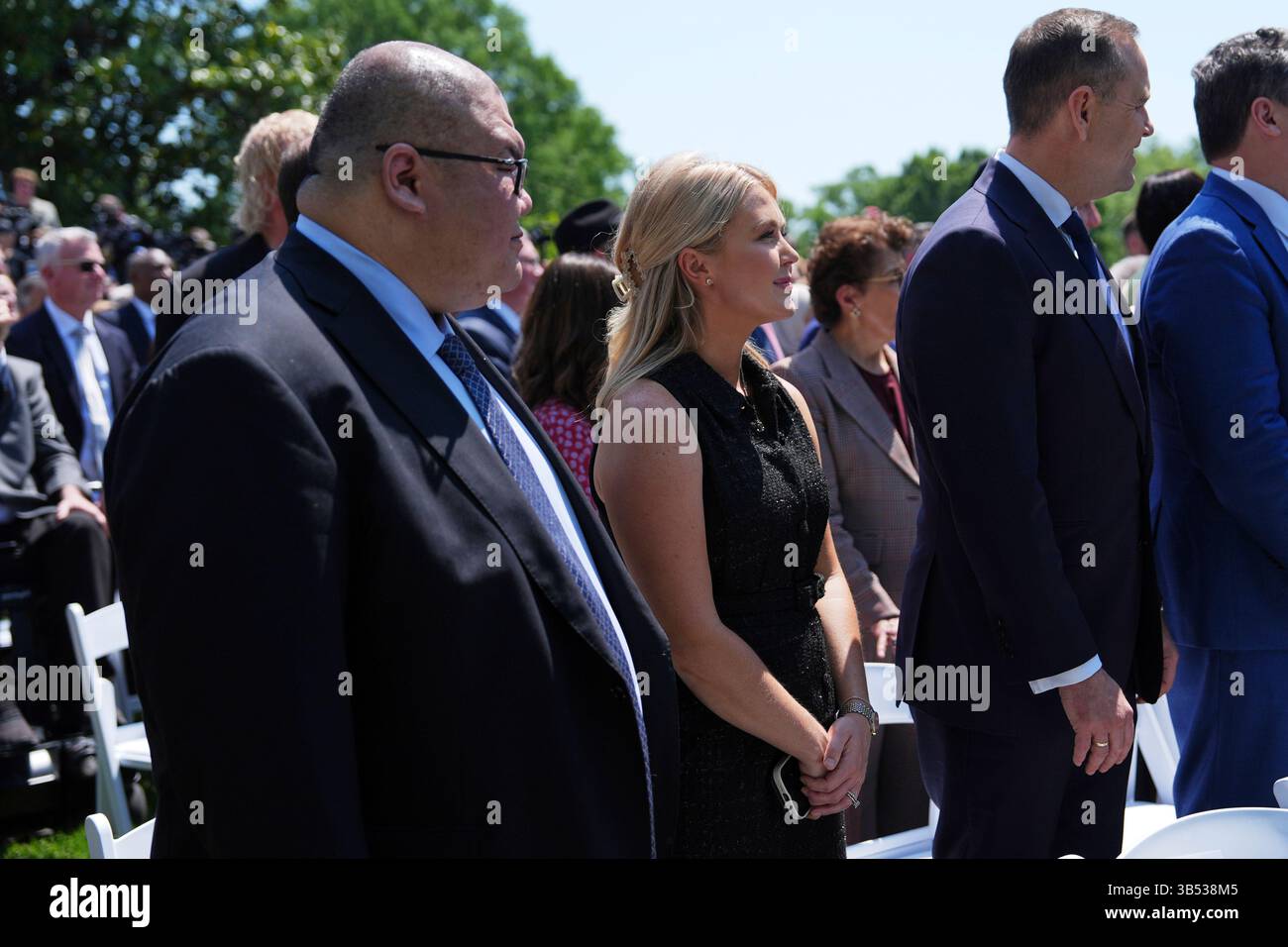 White House Communications Director Steven Cheung, from left, and White ...