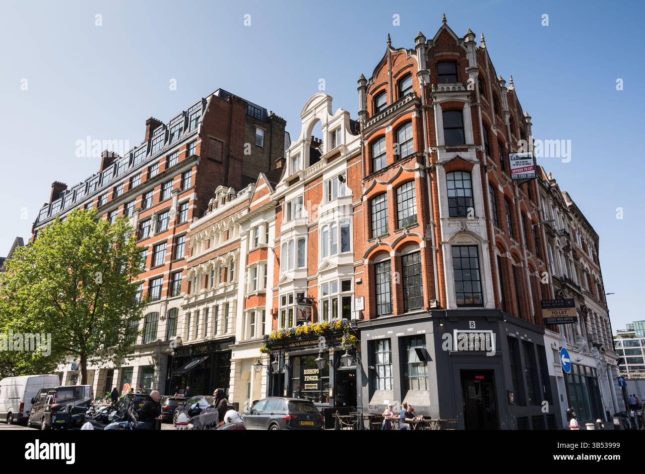 The Bishop's Finger public house, West Smithfield, London, EC1, England ...