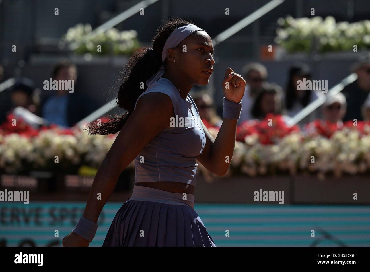 May 1, 2025, Madrid, Madrid, Spain: COCO GAUFF of USA celebrates ...