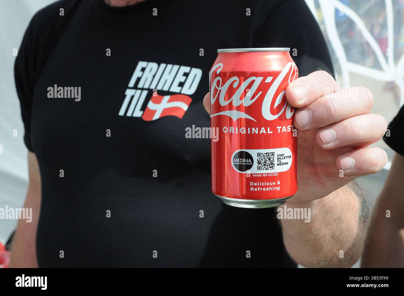 Copenhagen/ DenmarK/1ST.MAY 2025/ Coca cola can international labour ...