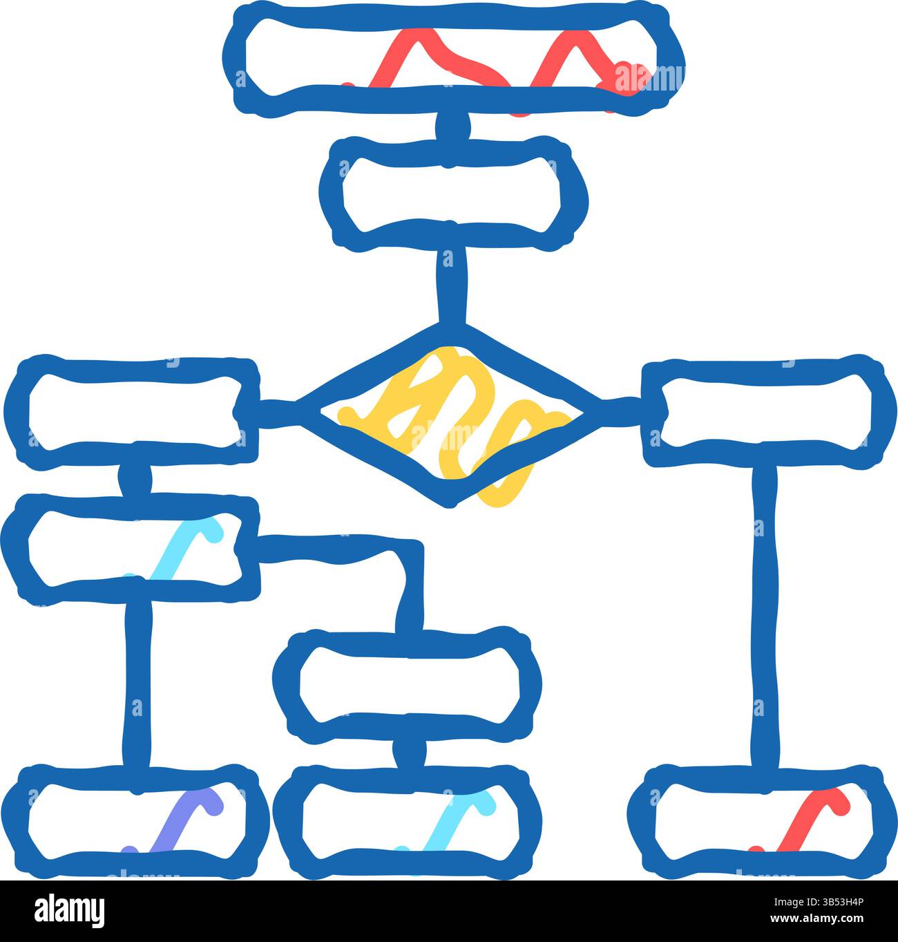 financial diagram icon doodle illustration Stock Vector Image & Art - Alamy