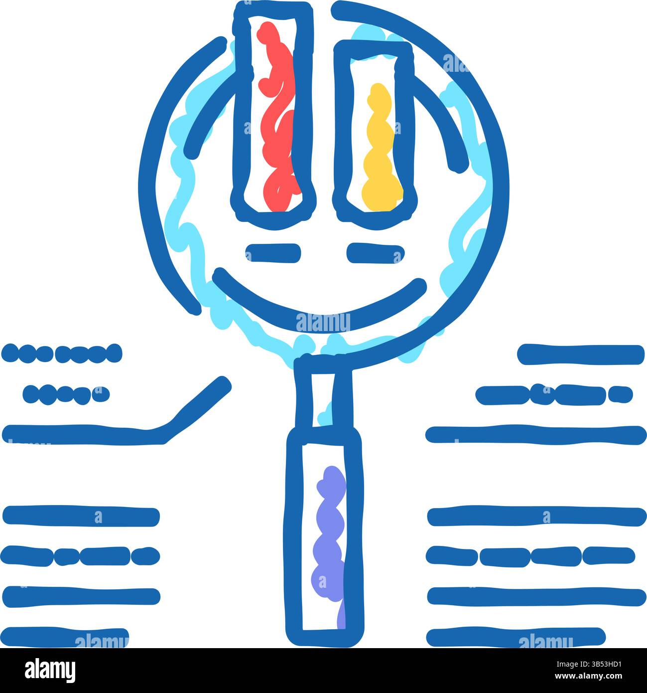 chart research icon doodle illustration Stock Vector Image & Art - Alamy