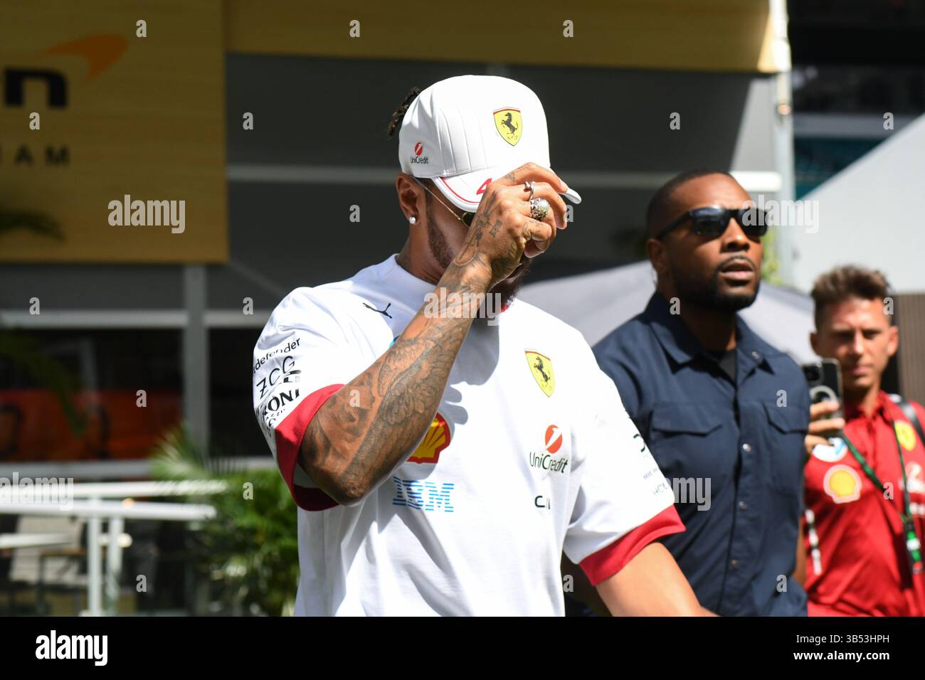 Miami, USA. 01st May, 2025. Lewis Hamilton of Great Britain and driver ...