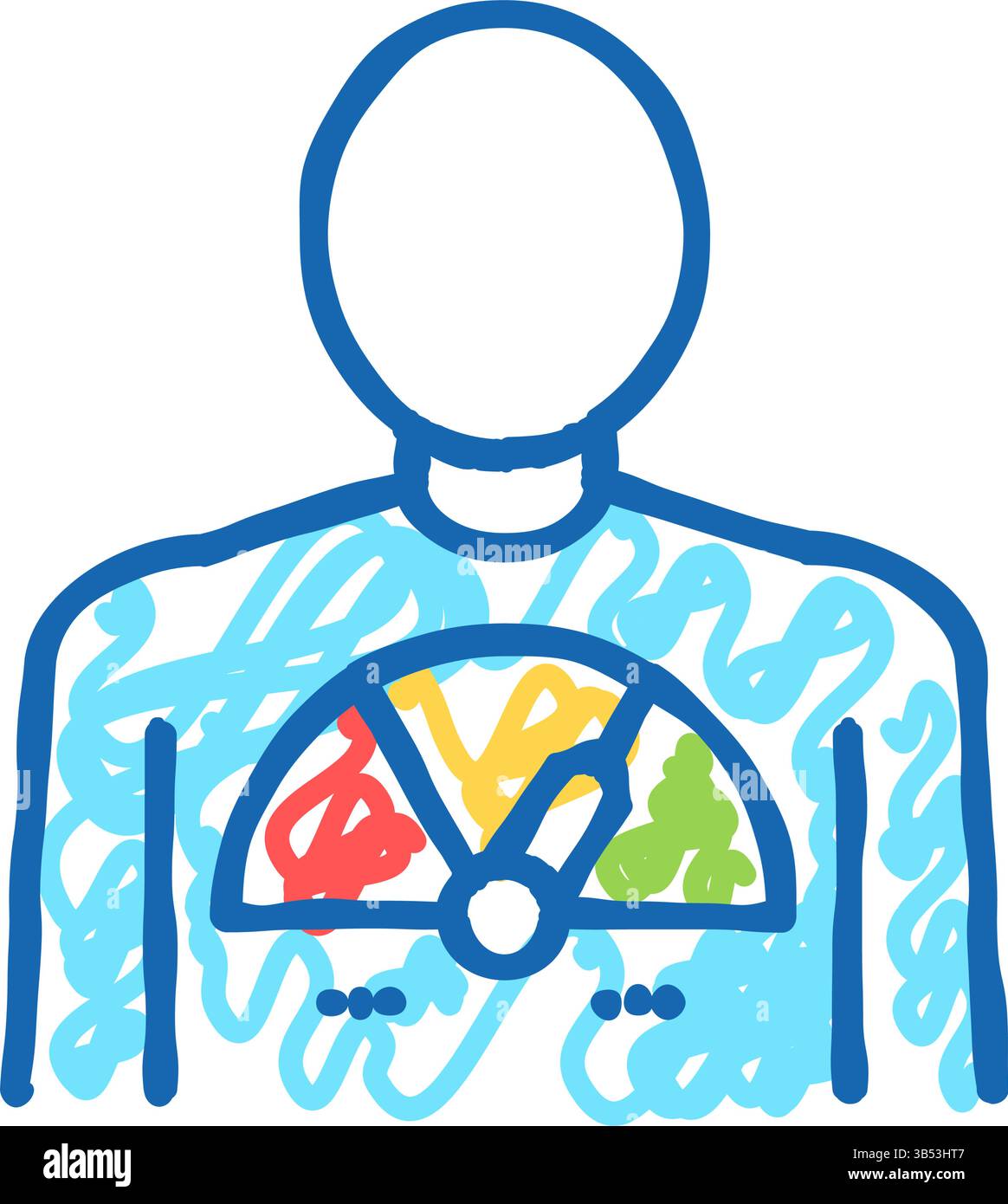 human full energy icon doodle illustration Stock Vector Image & Art - Alamy
