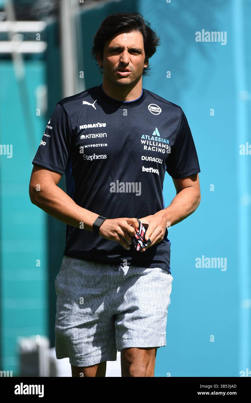 Miami, USA. 01st May, 2025. Carlos Sainz of Spain and driver of the (55 ...