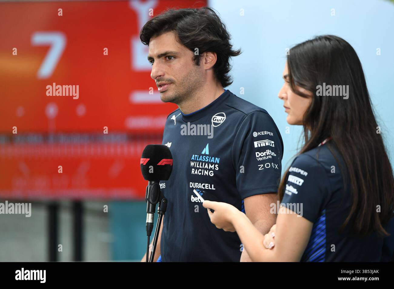 Miami, USA. 01st May, 2025. Carlos Sainz of Spain and driver of the (55 ...