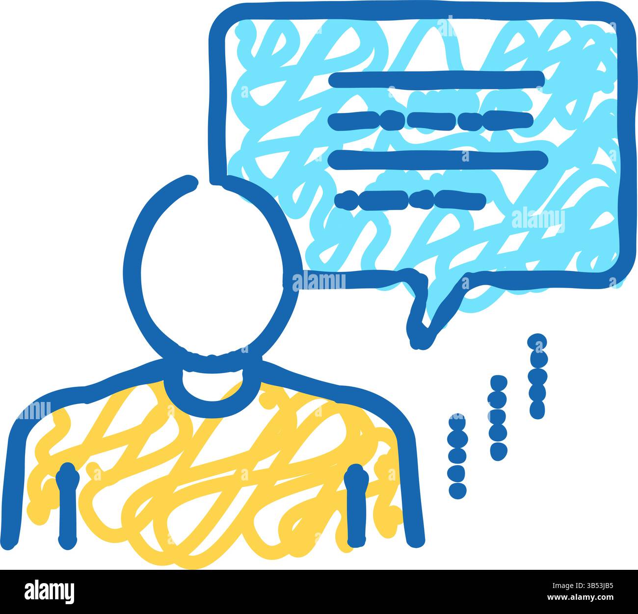 human talking icon doodle illustration Stock Vector Image & Art - Alamy