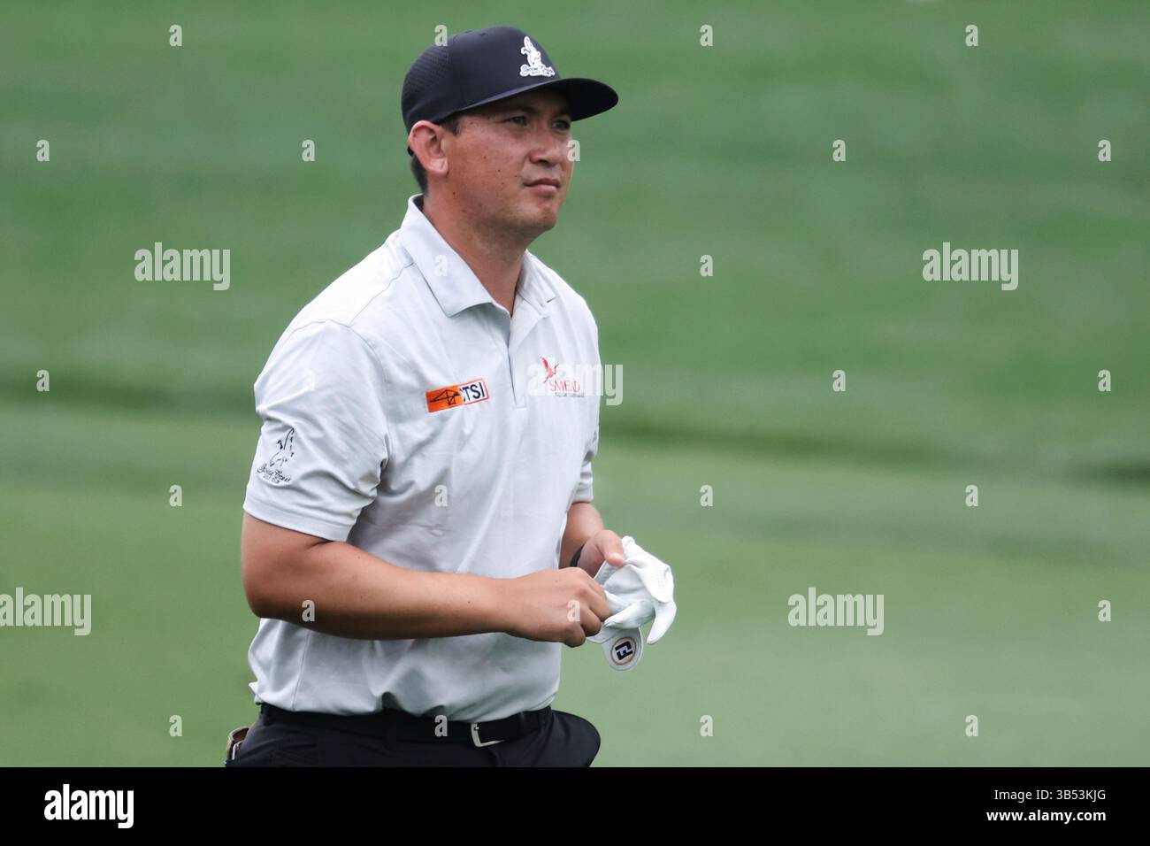 Rico Hoey approaches the 8th green during the first round of the CJ Cup ...