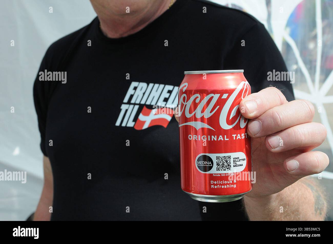 Copenhagen/ DenmarK/1ST.MAY 2025/ Coca cola can international labour ...