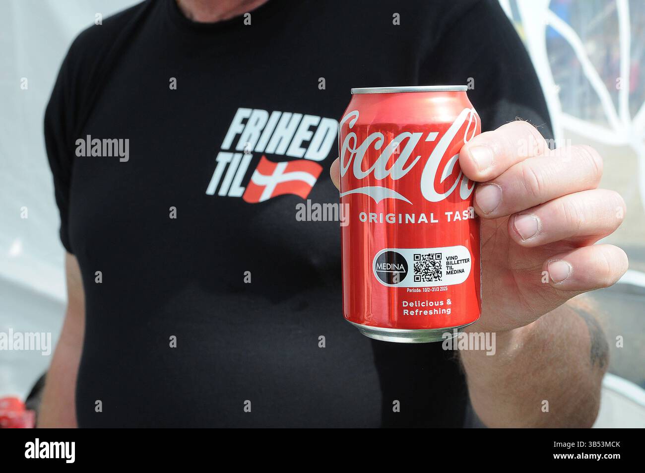 Copenhagen/ DenmarK/1ST.MAY 2025/ Coca cola can international labour ...