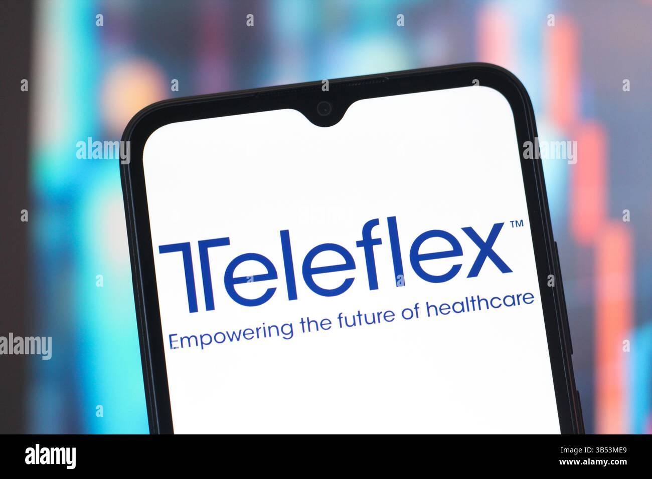 In this photo illustration, the Teleflex Incorporated logo is seen ...