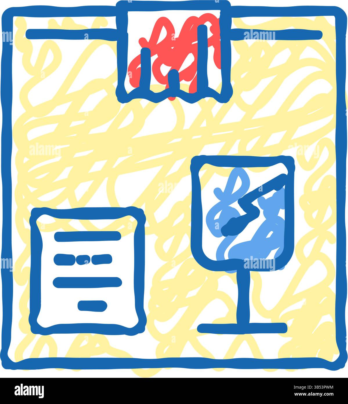 fragile box icon doodle illustration Stock Vector Image & Art - Alamy