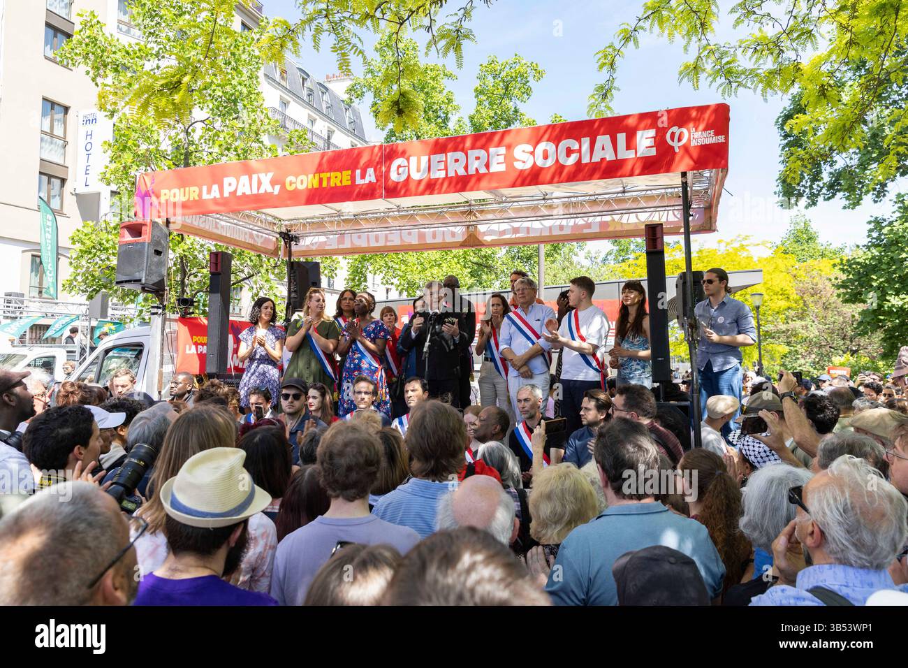 Paris, France. 01st May, 2025. Jean Luc Melenchon, creator of France ...