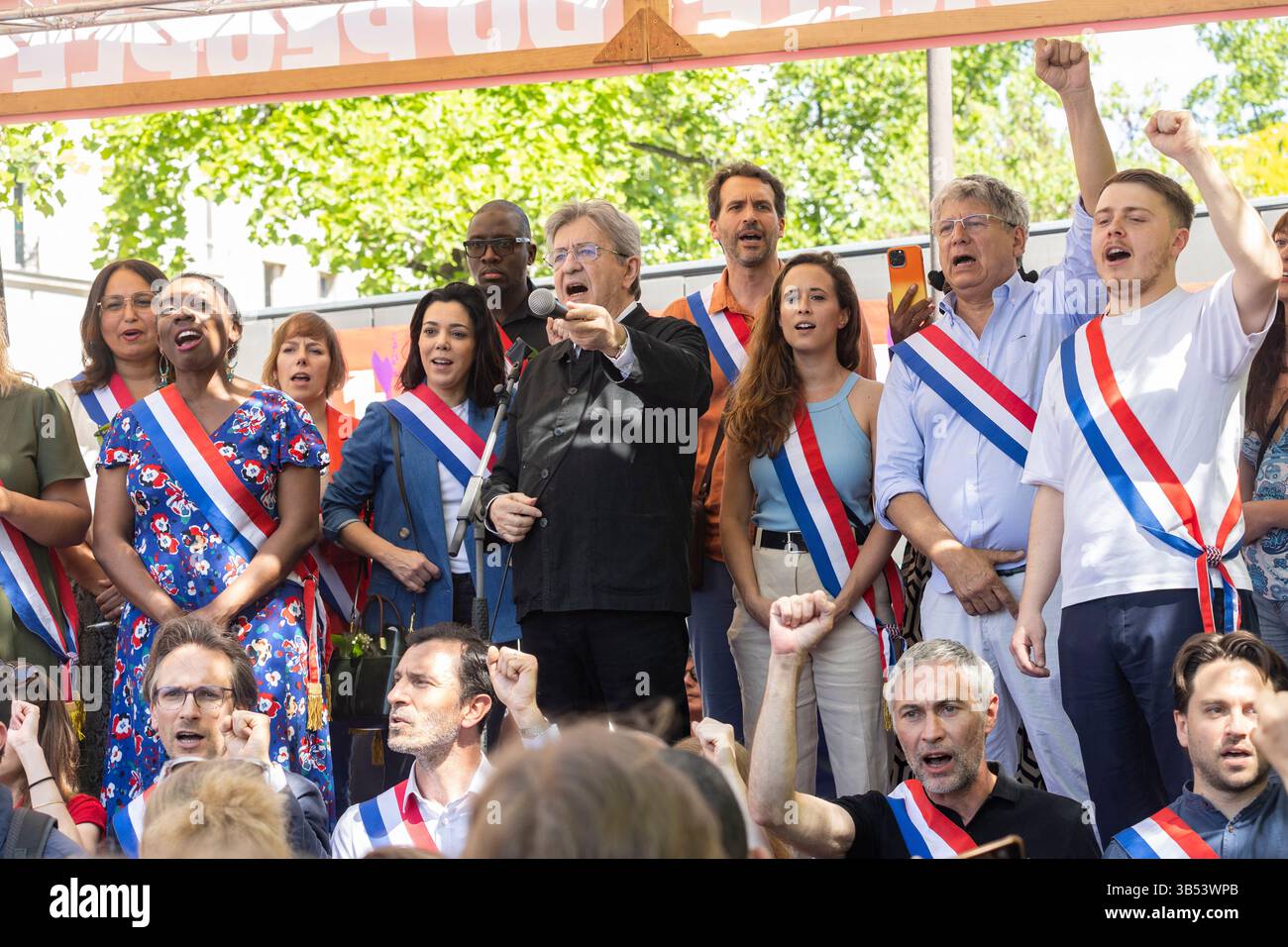 Paris, France. 01st May, 2025. Jean Luc Melenchon, creator of France ...