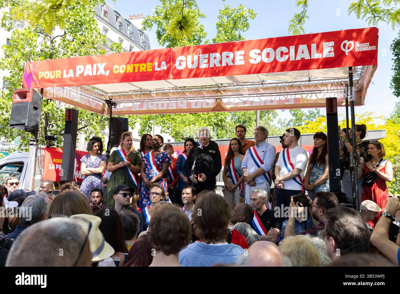 Paris, France. 01st May, 2025. Jean Luc Melenchon, creator of France ...