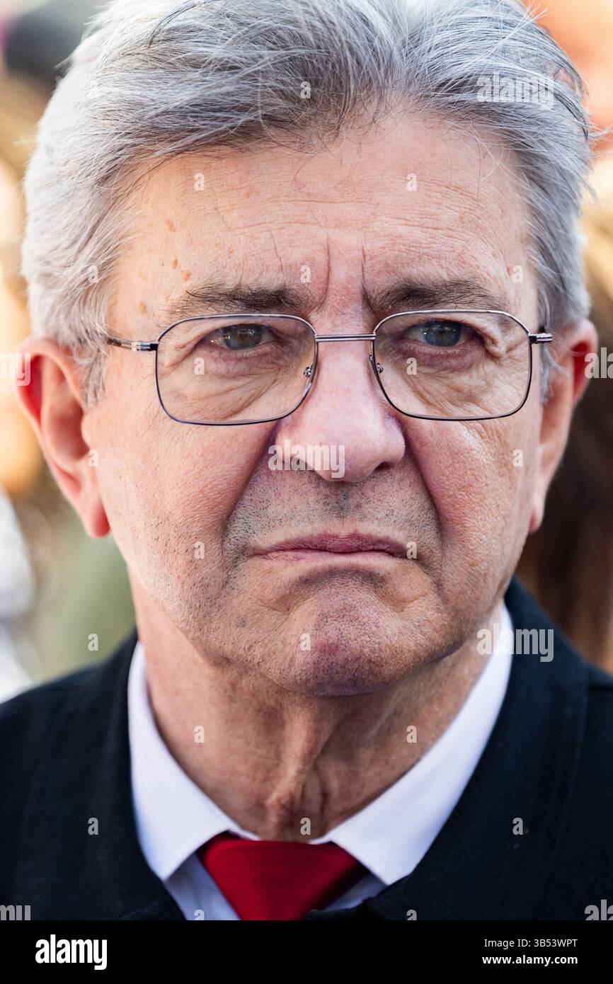 Paris, France. 01st May, 2025. Jean Luc Melenchon, creator of France ...