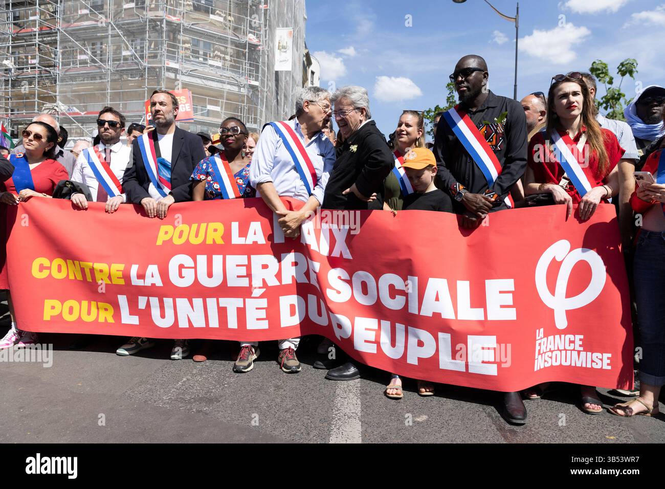 Paris, France. 01st May, 2025. Jean Luc Melenchon, creator of France ...