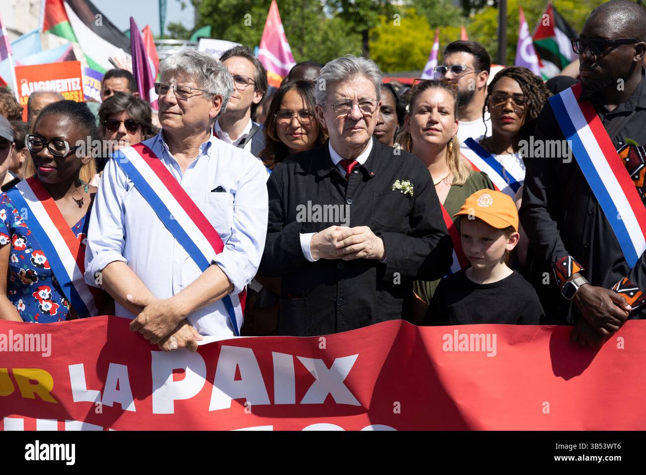 Paris, France. 01st May, 2025. LFI MP Eric Coquerel and Jean Luc ...