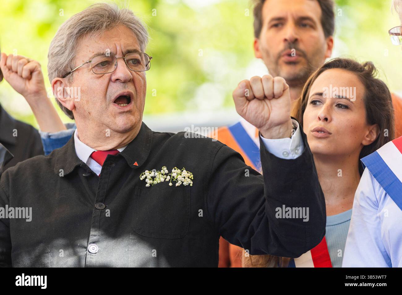 Paris, France. 01st May, 2025. Jean Luc Melenchon, creator of France ...