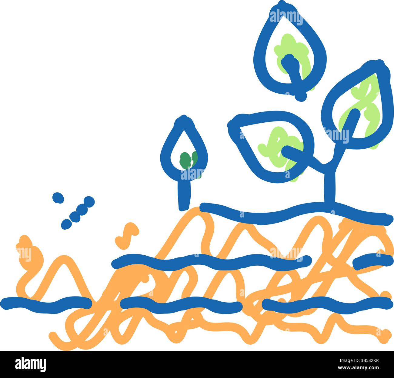 growing tree icon doodle illustration Stock Vector Image & Art - Alamy