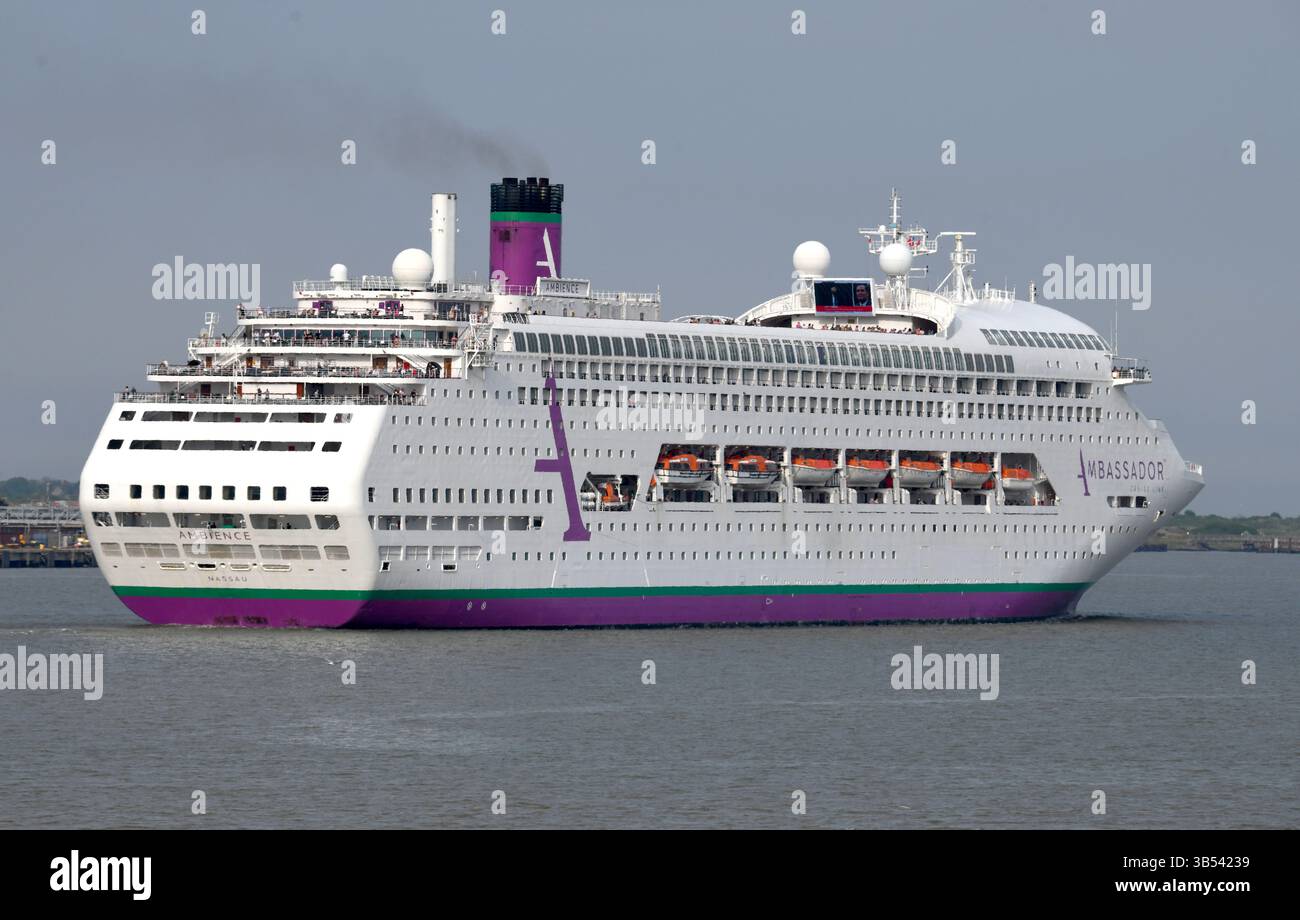 Cruise ship Ambience is a 245m (804ft) cruise ship launched in 1990. The cruise ship has cabins ...