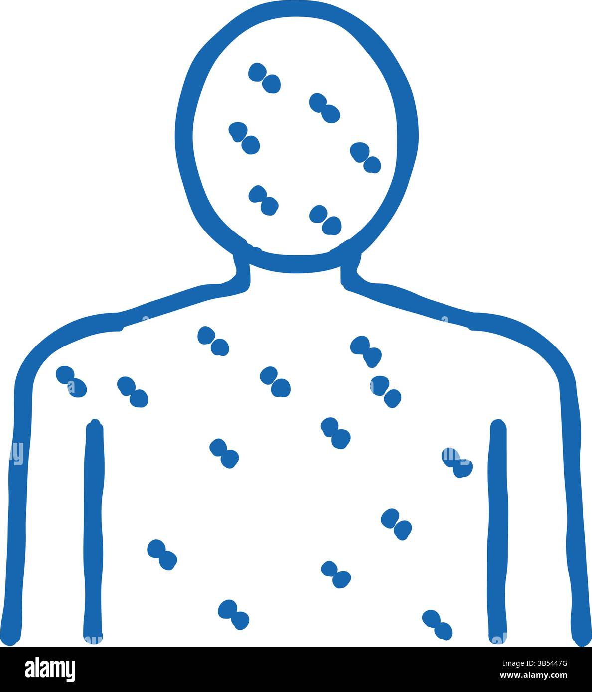 rash full body icon doodle illustration Stock Vector Image & Art - Alamy