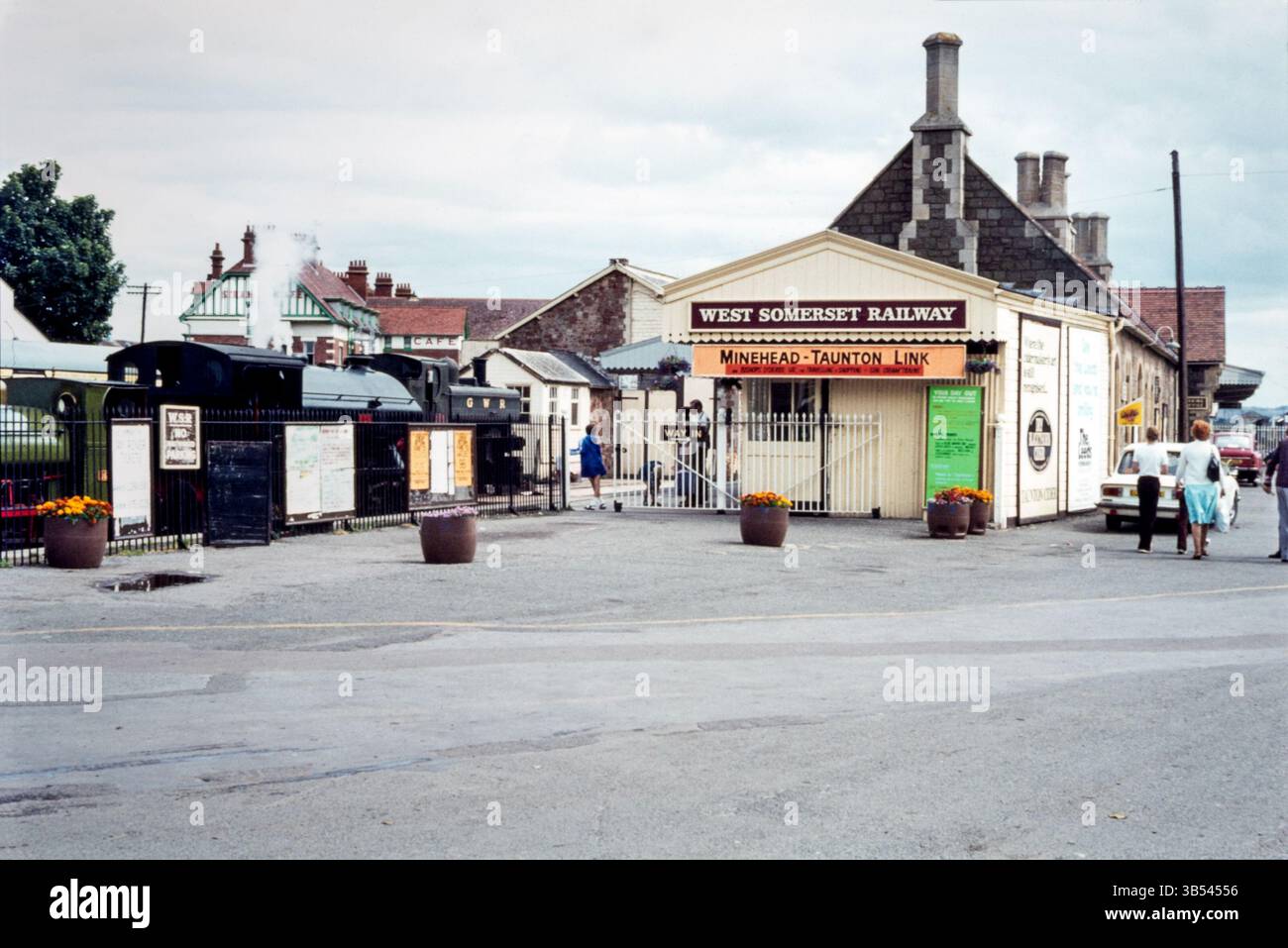 Minehead station of the West Somerset Railway (WSR) heritage railway ...
