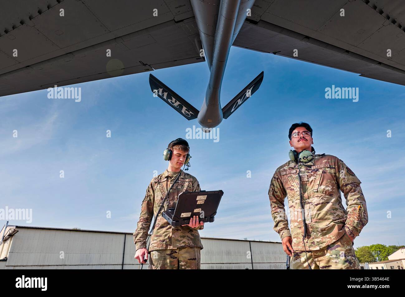 Mildenhall, East Of England, UK. 28th Apr, 2025. Airman First Class ...