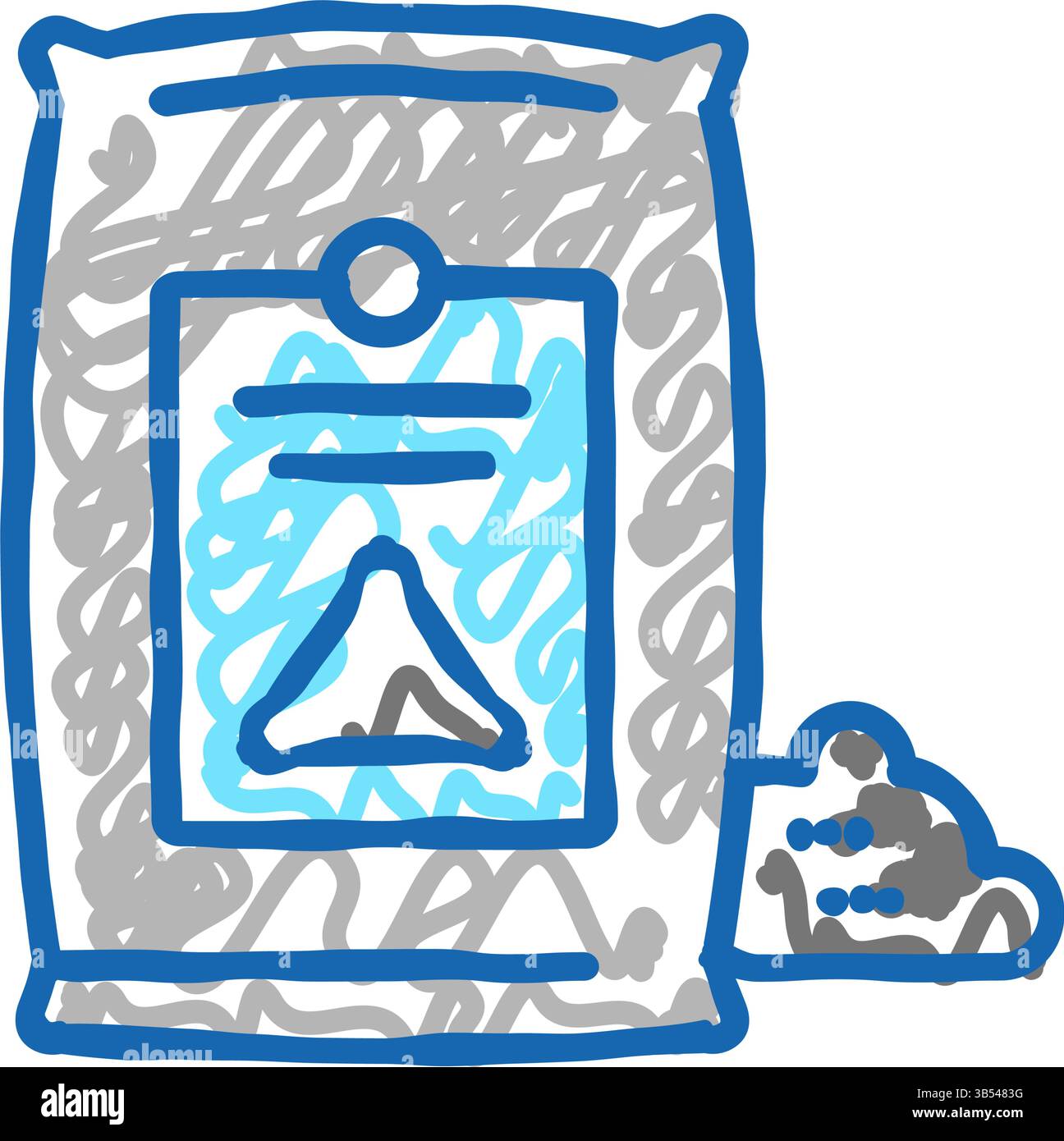 cement bag icon doodle illustration Stock Vector Image & Art - Alamy