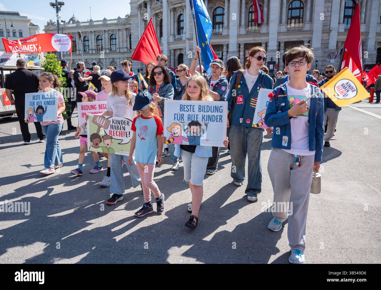 20250501 1. Mai-Kundgebung der SPOe Wien WIEN, OESTERREICH - 01. MAI ...