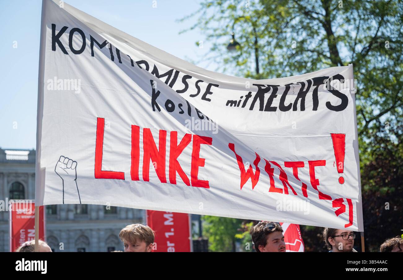 20250501 1. Mai-Kundgebung der SPOe Wien WIEN, OESTERREICH - 01. MAI ...