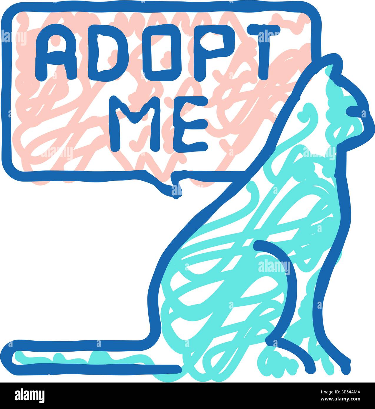 cat talk adopt me icon doodle illustration Stock Vector Image & Art - Alamy