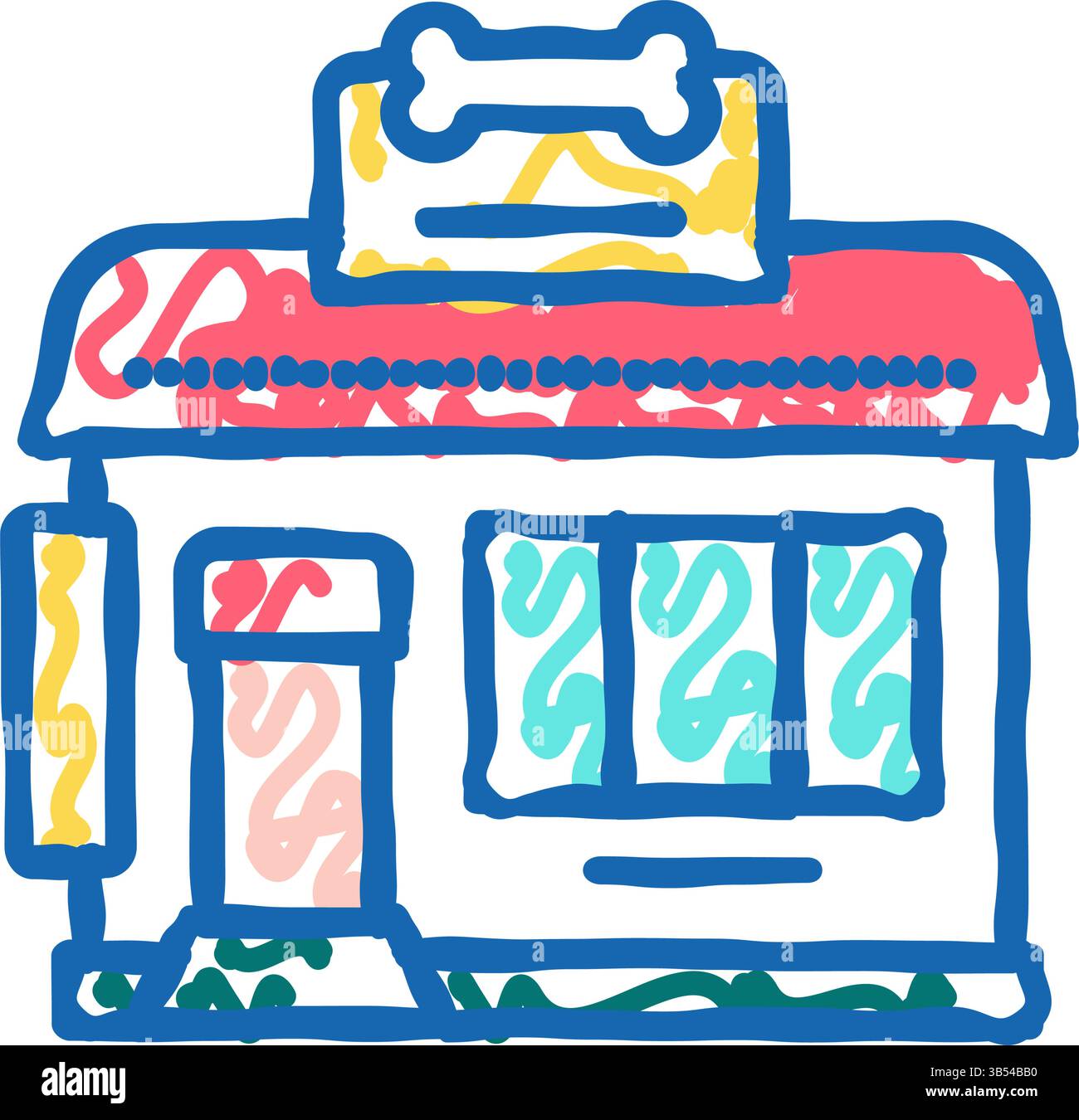 Charity volunteer in a shop Stock Vector Images - Alamy